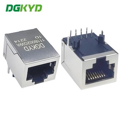 중국 빛 없는 DGKYD111B002GWA1D 단일 포트 RJ45 100M 통합된 변압기 판매용