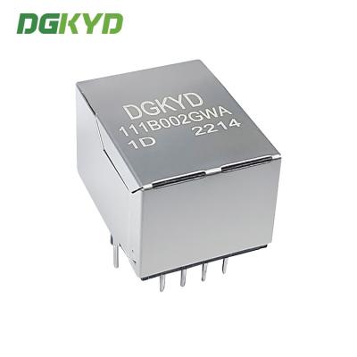 중국 빛 없는 DGKYD111B002GWA1D 단일 포트 RJ45 100M 통합된 변압기 판매용