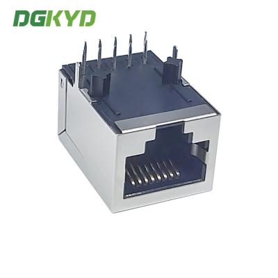 중국 빛 없는 DGKYD111Q066GWA1D RJ45 연결기 1000M 통합된 변압기 판매용