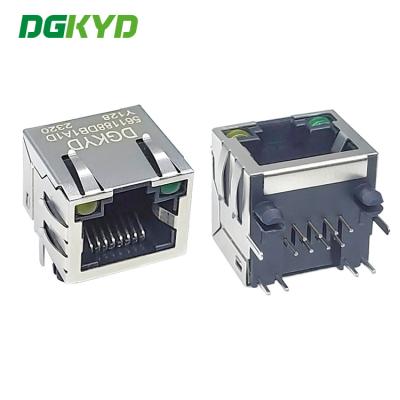 China DGKYD561188DB1A1DY128 sin el filtro 8P8C protegió el conector con el zócalo ligero del puerto de red en venta