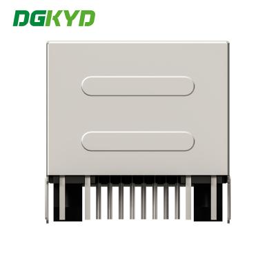China DGKYD561188AB1A3DY1027 sin filtro Conector blindado 8P8C con enchufe de puerto de red ligero en venta