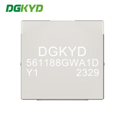 China Negro portuario del zócalo DGKYD561188GWA1DY1 solo RJ45 con Shell de cobre 8P8C PBT en venta