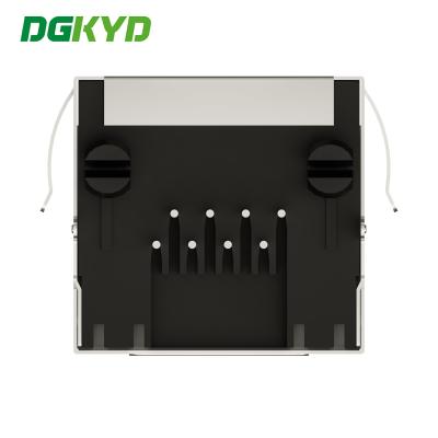 Cina DGKYD561188HWA3DY1027 singolo connettore 8P8C Lampless Crystal Head del porto RJ45 in vendita