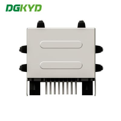 Cina DGKYD561188HWA3DY1027 singolo connettore 8P8C Lampless Crystal Head del porto RJ45 in vendita