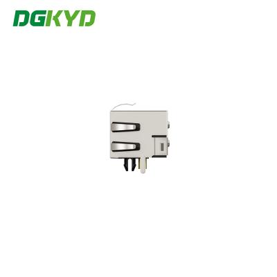 中国 RJ45 モジュラー ブロック インターフェイス Cat6 PCB ジャック イーサネット RJ45 メス コネクタ DGKYD561488HWA1DY1022 販売のため