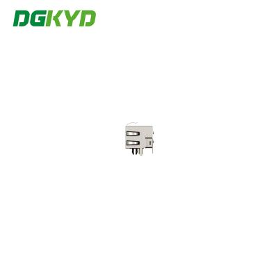 China RJ45 Protector digital RJ45 Cat5 1x8 Puerto múltiple Rj45 conectores modulares sin LED DGKYD561888HWA1DY1022 en venta