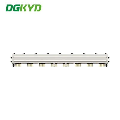 China RJ45 Protector digital RJ45 Cat5 1x8 Puerto múltiple Rj45 conectores modulares sin LED DGKYD561888HWA1DY1022 en venta