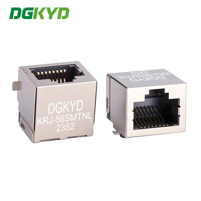 China KRJ-56SMTNL tomada de rede RJ45 de porta única sem interface de rede de filtro SMT à venda