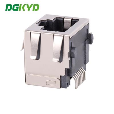 Chine KRJ-56SWDESMTNL Connecteur RJ45 à port unique sans lumière SMT sans interface réseau filtre à vendre