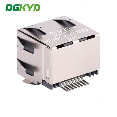 Chine KRJ-56SWDESMTNL Connecteur RJ45 à port unique sans lumière SMT sans interface réseau filtre à vendre