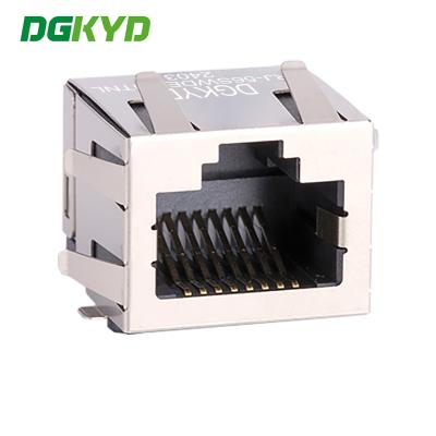 Chine KRJ-56SWDESMTNL Connecteur RJ45 à port unique sans lumière SMT sans interface réseau filtre à vendre