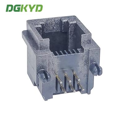 China DGKYD5523A1166IWA8DY5 full plastic light free RJ11 Ethernet connector 6P6C FR52 material for sale