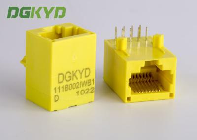 China Color amarillo Rj45 sin blindaje Jack modular con el transformador, 100 base - T en venta