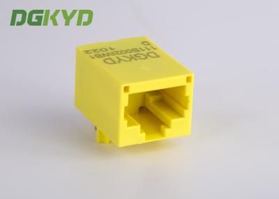 China Color amarillo Rj45 sin blindaje Jack modular con el transformador, 100 base - T en venta