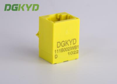 China Color amarillo Rj45 sin blindaje Jack modular con el transformador, 100 base - T en venta