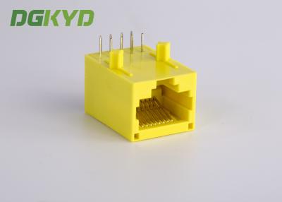 China Color amarillo Rj45 sin blindaje Jack modular con el transformador, 100 base - T en venta