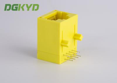 China Color amarillo Rj45 sin blindaje Jack modular con el transformador, 100 base - T en venta