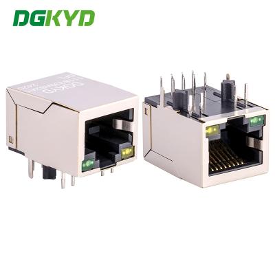 China Protección contra rayos con conector RJ45 de inserción directa de 90 grados con interfaz de protección contra luz DGKYD111B339AB2A1DFL en venta