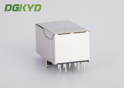 China Ethernet Jack modular RJ45 del megabit con el transformador integrado, longitud 25.4m m en venta