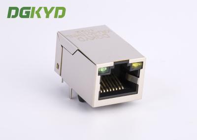 China Ethernet Jack modular RJ45 del megabit con el transformador integrado, longitud 25.4m m en venta
