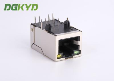 China Ethernet Jack modular RJ45 del megabit con el transformador integrado, longitud 25.4m m en venta
