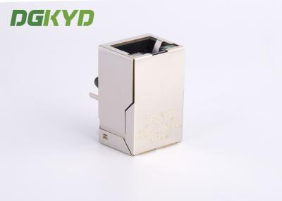 China Ethernet Jack modular RJ45 del megabit con el transformador integrado, longitud 25.4m m en venta