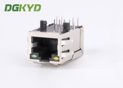 China Einzelner Port-Tab Up 100 NIEDRIGES magnetisches RJ45 Jack Module With LED zu verkaufen