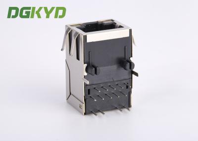 China 1x1 de hefboom rj45 van het lusje omhoog gigabit netwerk met Transformator/interne magnetics Rj45 Te koop