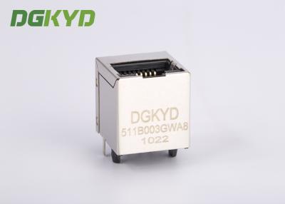 China Proteja la sola entrada 100Base - TX del top del conector del Lan Jack del puerto Rj45 con el LED en venta