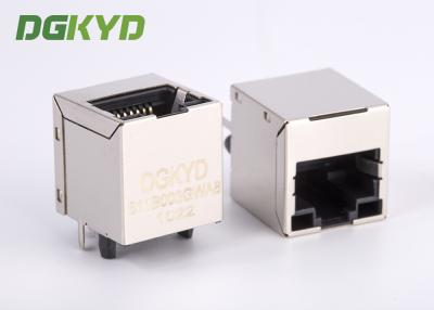 China Proteja la sola entrada 100Base - TX del top del conector del Lan Jack del puerto Rj45 con el LED en venta