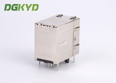 China El conector portuario RJ45 2x1 de Gigabit Ethernet Jack modular 2 compensó el St/Jk con el LED en venta