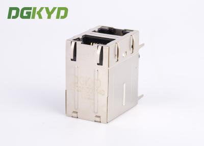 China El conector portuario RJ45 2x1 de Gigabit Ethernet Jack modular 2 compensó el St/Jk con el LED en venta
