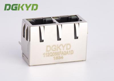 China Ethernet CAT6 telegrafía el zócalo de Jack Rj 45 de la conexión con G/Y LED 1000 BASE-TX en venta