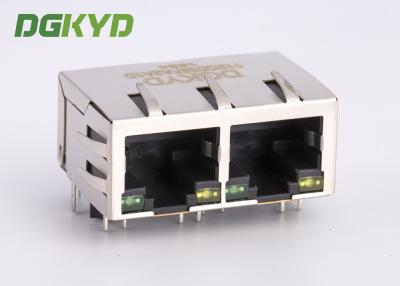 China Ethernet CAT6 telegrafía el zócalo de Jack Rj 45 de la conexión con G/Y LED 1000 BASE-TX en venta
