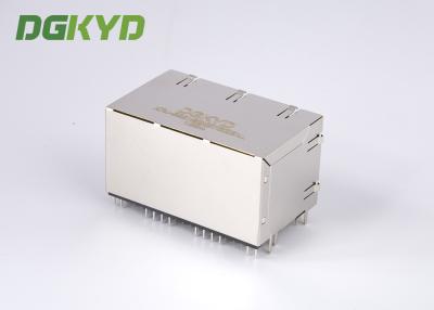 China El poder de KRJ -5921S2X3YGZENL sobre el metal del conector de Ethernet Rj45 protegió la pila 2X3 G/Y LED en venta