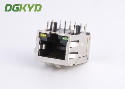 China 1 Magnetics integrado portuario RJ45 Jack With Transformer conector de Netowrk de 1000 megabits en venta