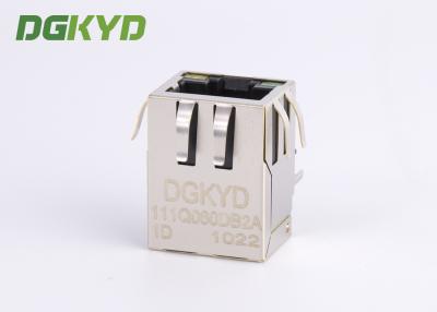 China 1 Magnetics integrado portuario RJ45 Jack With Transformer conector de Netowrk de 1000 megabits en venta