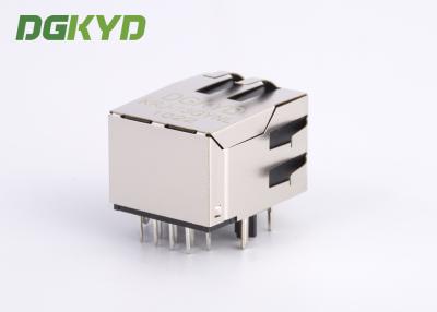 China 100 conector modular BAJO de la telecomunicación RJ45 con el OEM interno del transformador en venta
