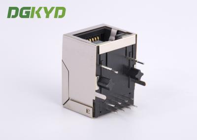China 1x1 solo 90 grados portuario 8P8C RJ45 Jack 10/100Base con el RJ45 modificado para requisitos particulares transformador con el transformador en venta