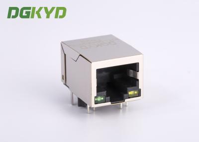 China 1x1 solo 90 grados portuario 8P8C RJ45 Jack 10/100Base con el RJ45 modificado para requisitos particulares transformador con el transformador en venta