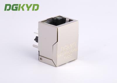 China 1x1 solo 90 grados portuario 8P8C RJ45 Jack 10/100Base con el RJ45 modificado para requisitos particulares transformador con el transformador en venta