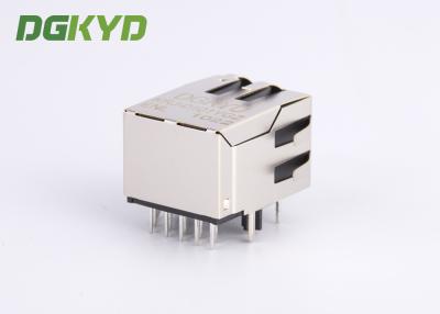 China Enchufe integrado de Ethernet del PoE RJ45 de la base-tx del magnetics 100 con el filtro Y/G LED en venta