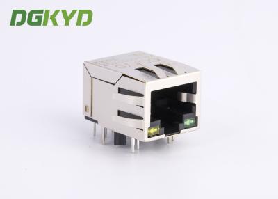 China Enchufe integrado de Ethernet del PoE RJ45 de la base-tx del magnetics 100 con el filtro Y/G LED en venta