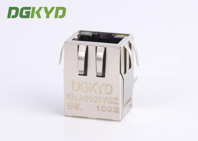 China Enchufe integrado de Ethernet del PoE RJ45 de la base-tx del magnetics 100 con el filtro Y/G LED en venta