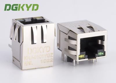 China Enchufe integrado de Ethernet del PoE RJ45 de la base-tx del magnetics 100 con el filtro Y/G LED en venta