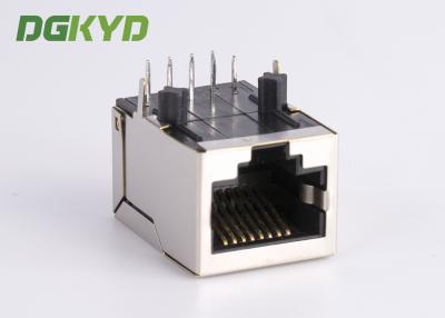 China Conector femenino Jack de Ethernet RJ45 del solo puerto con el filtro del aislamiento en venta