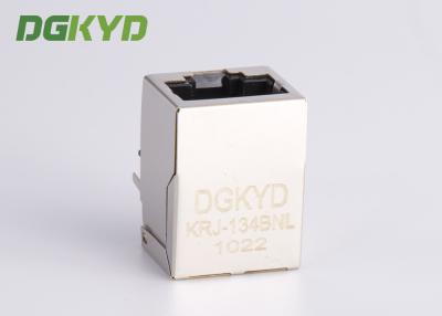 China Conector femenino Jack de Ethernet RJ45 del solo puerto con el filtro del aislamiento en venta