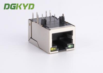 China conector magnético 8P8C RJ45 del megabit 100Mb con el transformador para el puente neto en venta