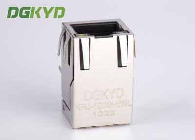 China 1x1 escogen el enchufe modular manetic G/Y del gato 5 del conector 100Mb de Ethernet del puerto RJ45 llevado en venta