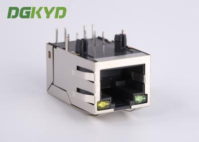 China 1x1 escogen el enchufe modular manetic G/Y del gato 5 del conector 100Mb de Ethernet del puerto RJ45 llevado en venta